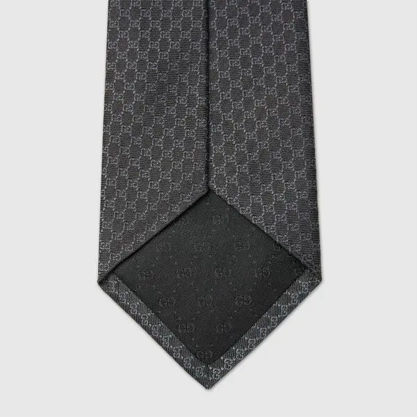 Gucci Gg Silk Jacquard Neck Tie