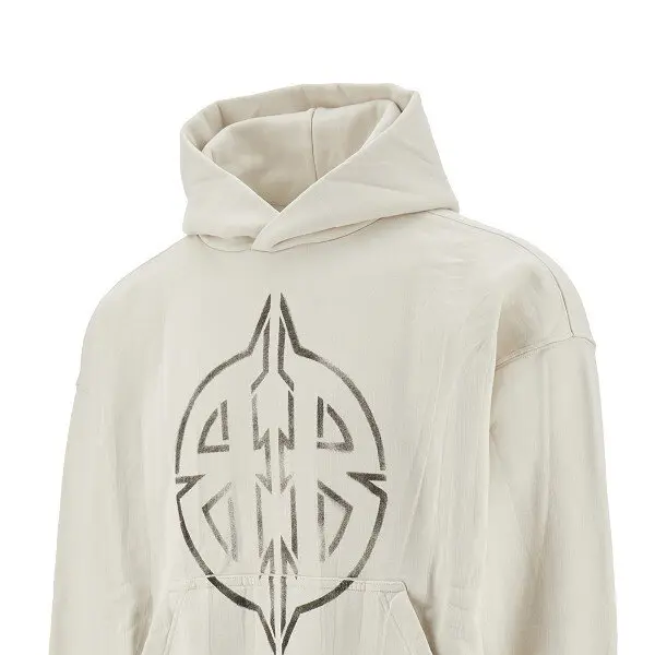 Balenciaga Logo Printed Hoodie - White
