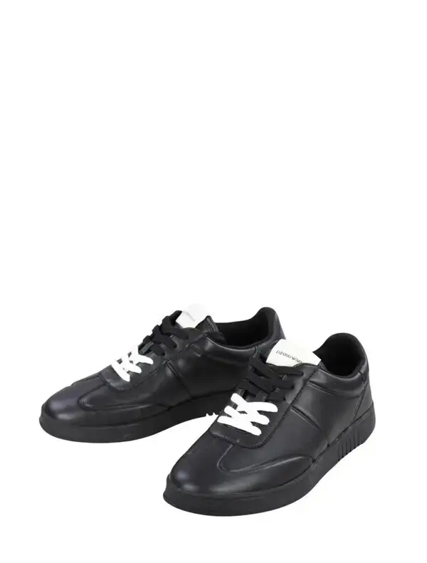 Emporio Armani Lace-up Round Toe Low-top Sneakers