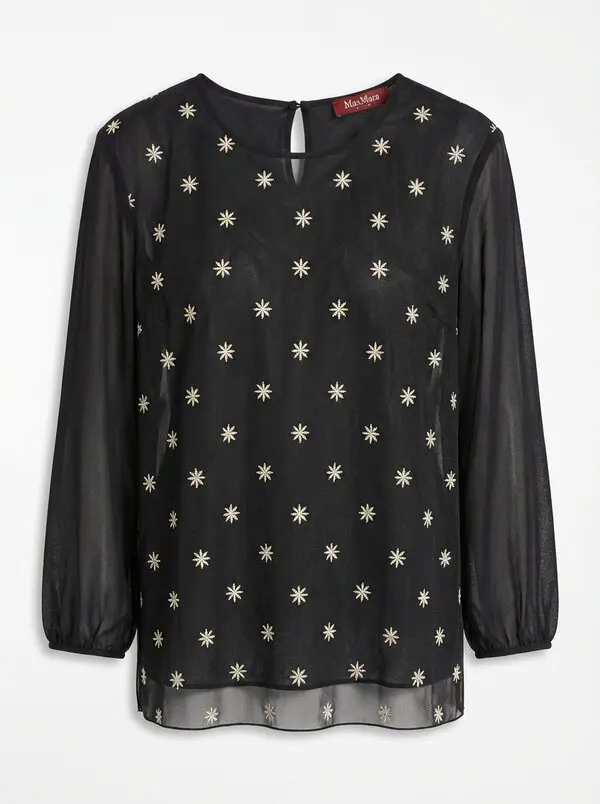 Max Mara Long-sleeved Embroidered Jacket