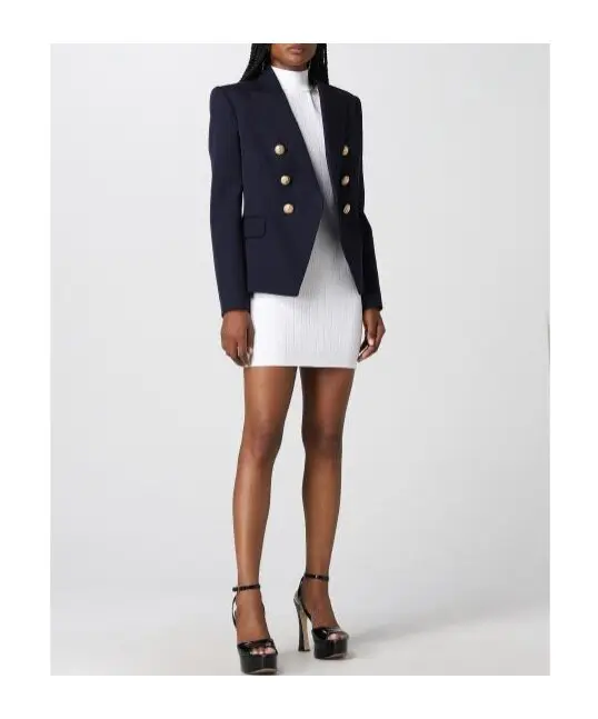 Balmain Notched Lapel Six-button Double-breasted Blazer