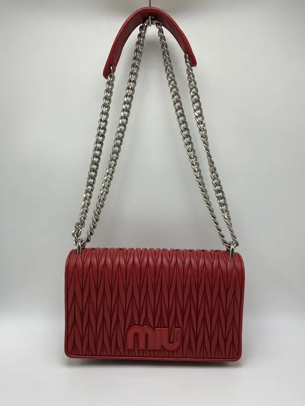 Miu Miu Quilted Leather Flap Shoulder Bag