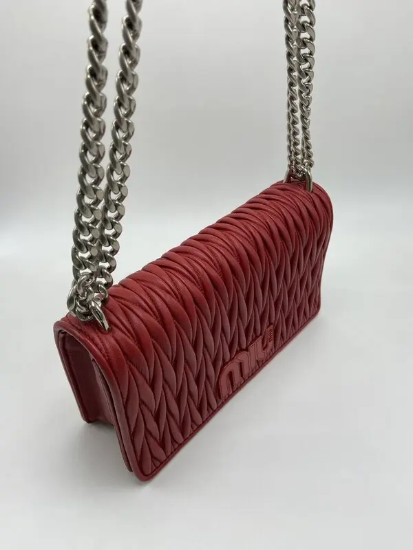 Miu Miu Quilted Leather Flap Shoulder Bag