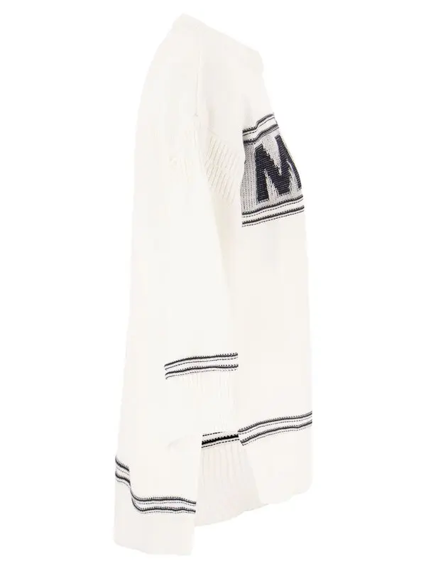 Marni Logo Intarsia Knitted Crewneck Jumper