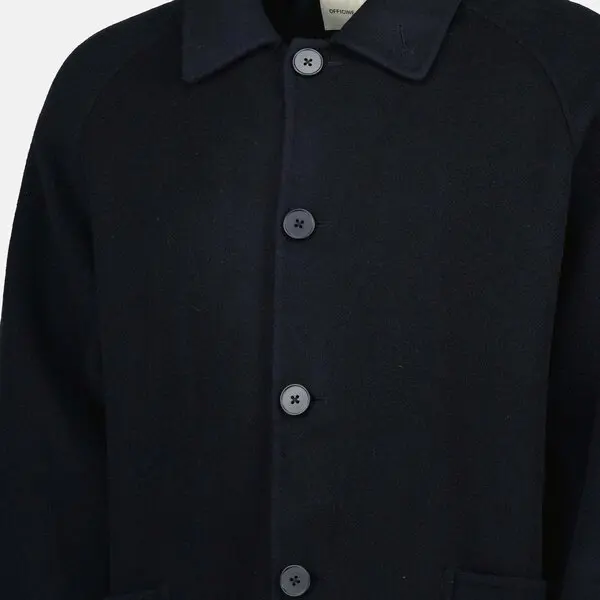 Officine Générale Bryce Single-breasted Coat - Black