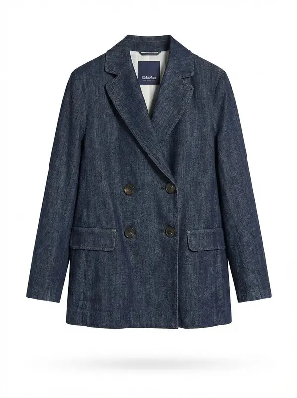 Max Mara Double-breasted Denim Blazer