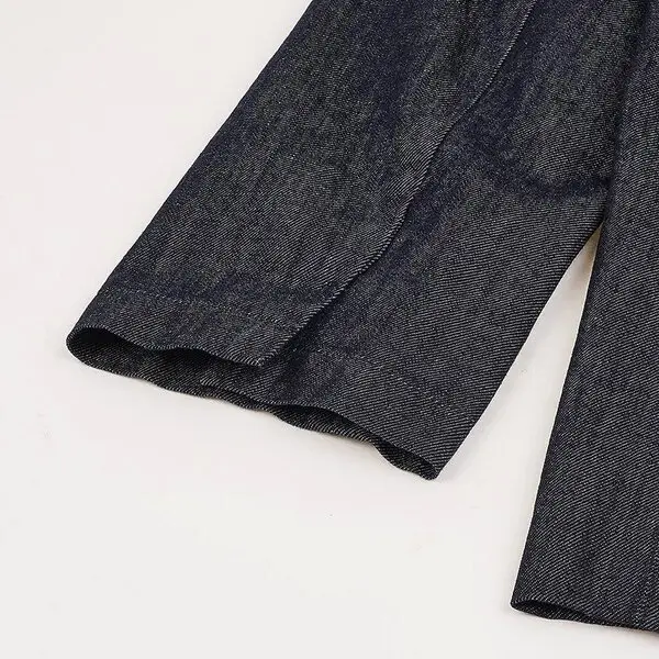 Max Mara Double Breasted Denim Blazer