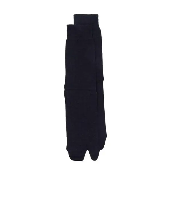MAISON MARGIELA Tabi Toe Rib Knitted Socks - Black