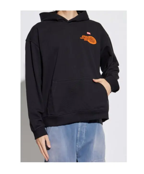 DIESEL® Graphic Print Hooded Sweatshirt