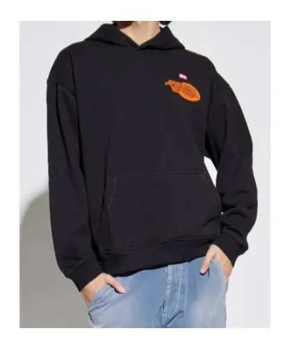 DIESEL® Graphic Print Hooded Sweatshirt
