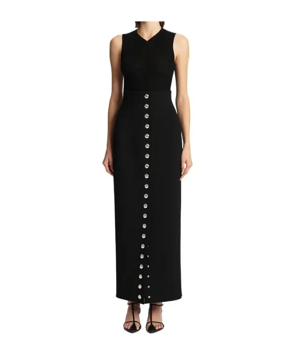 Khaite Brynlee High Waisted Maxi Skirt