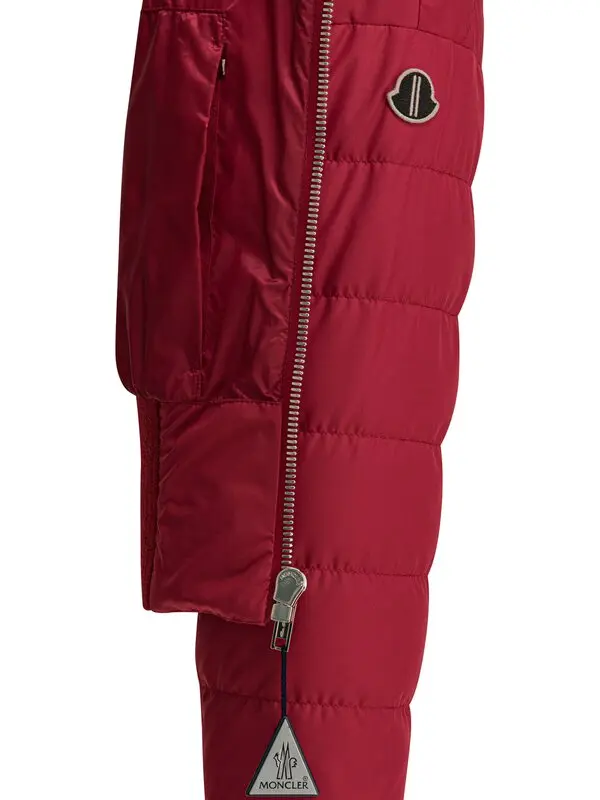 Moncler Cropped Quilted Down Jacket - Red