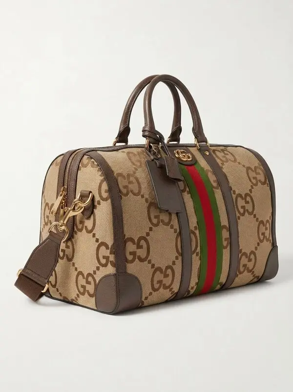 Gucci Ophidia Gg-print Holdall - Green