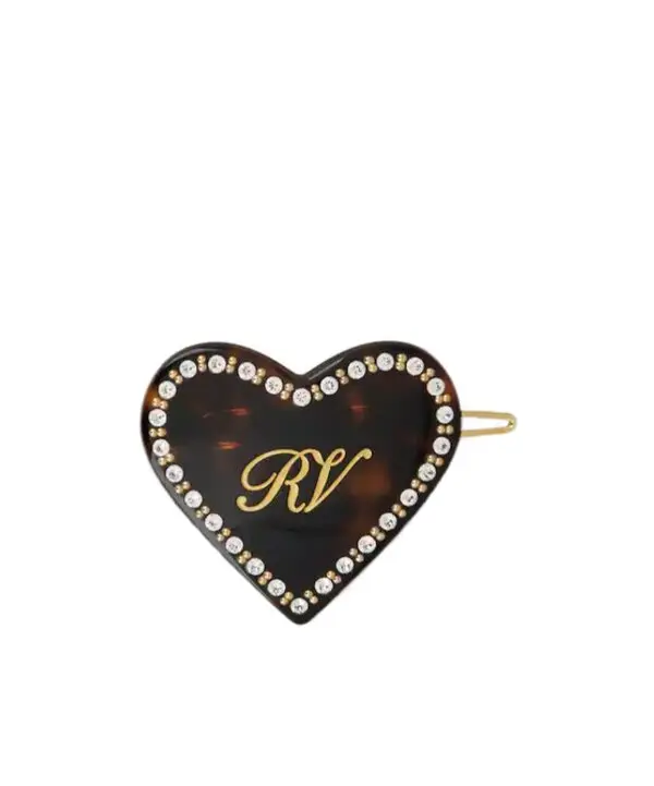ROGER VIVIER Heart Embellished Hair Clip - Colour