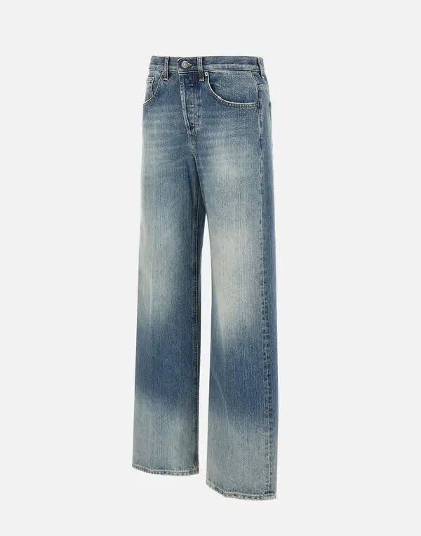 DONDUP Jacklyn Distressed High-waisted Jeans - Gray