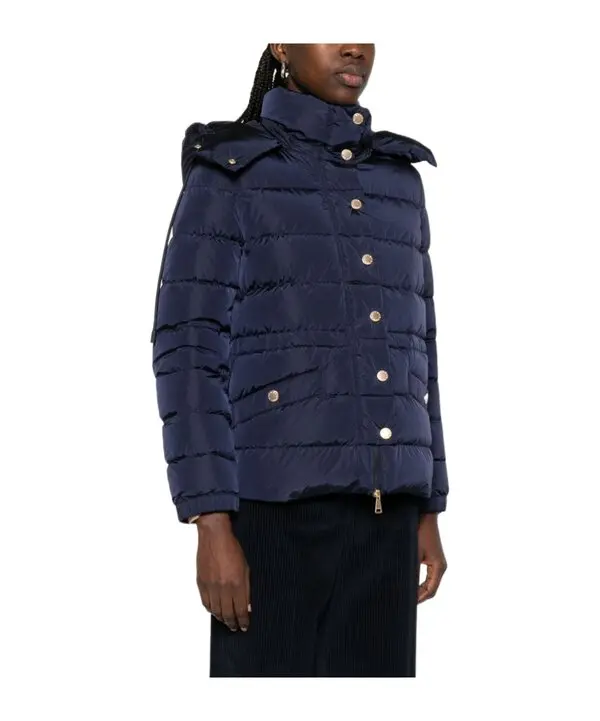 Max Mara Long Sleeve Puffer Coat With Drawstring Waist