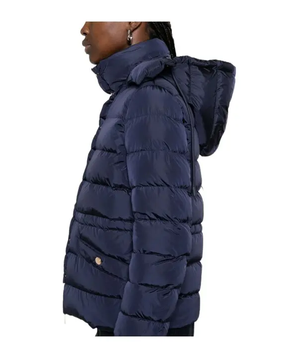 Max Mara Long Sleeve Puffer Coat With Drawstring Waist