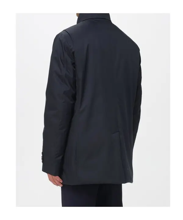 MOORER Reis Padded Coat - Navy Blue
