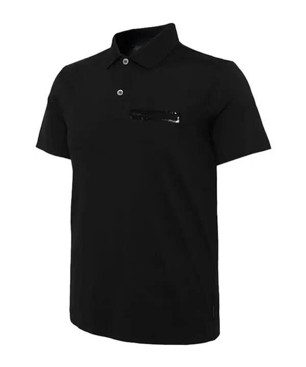 Prada Logo Polo Shirt - Black