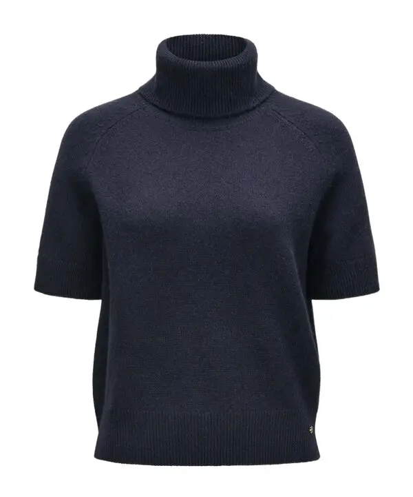 ANINE BING Jackson Cashmere Turtleneck Sweater - Midnight Blue