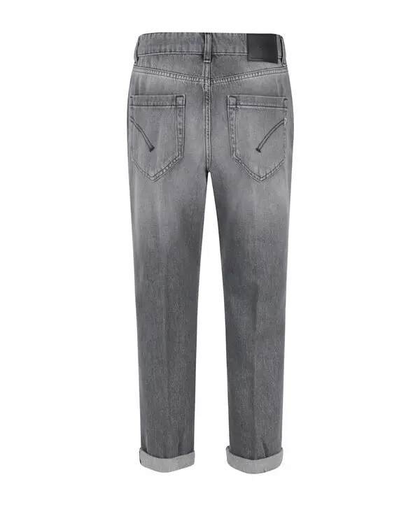 DONDUP High-rise Button-fly Jeans - Gray