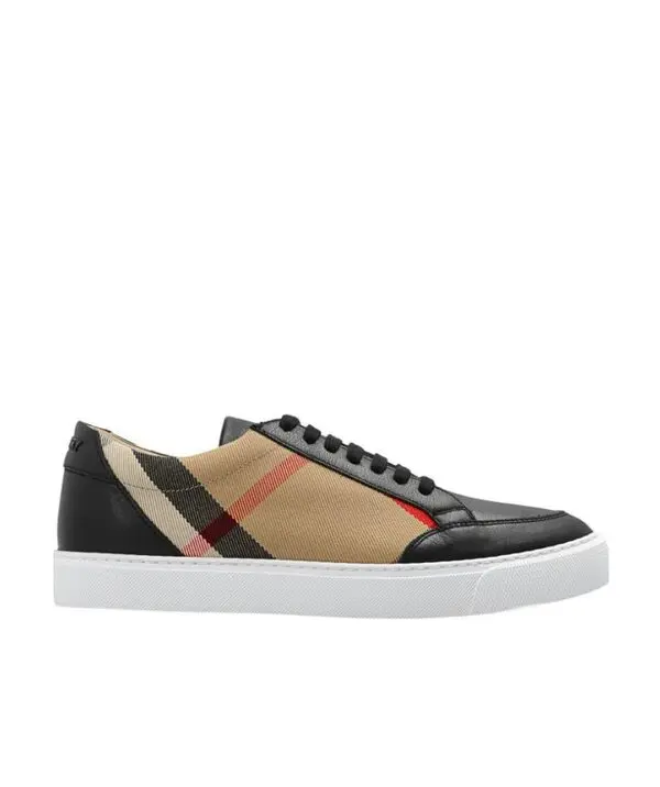 Burberry House Check Lace-up Sneakers - White