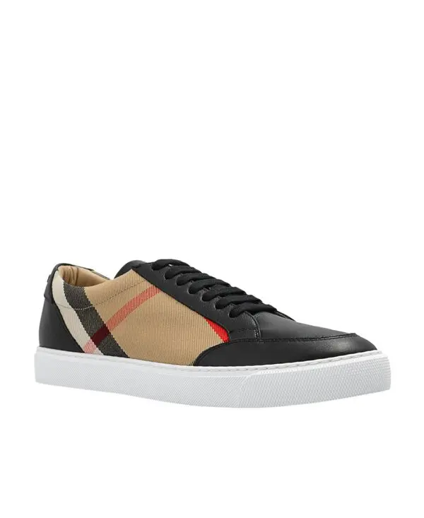 Burberry House Check Lace-up Sneakers - White