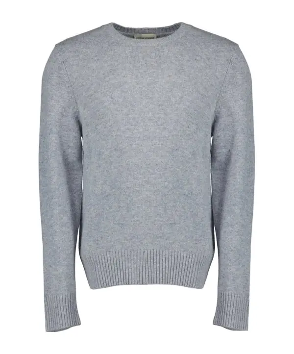 Officine Générale Crew Neck Long Sleeve Sweater - Gray