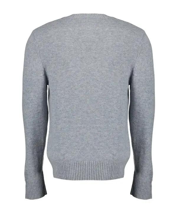 Officine Générale Crew Neck Long Sleeve Sweater - Gray