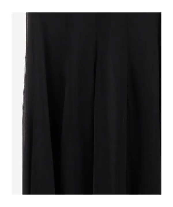Chloé Pleated Chiffon Midi Skirt