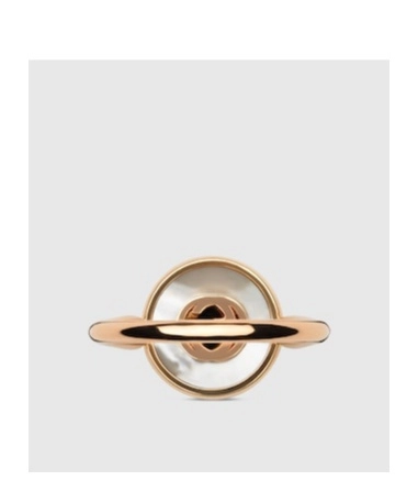Gucci Interlocking 18k Diamond Ring - Yellow