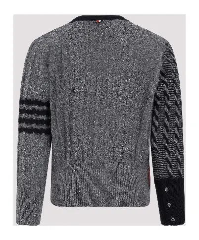 Thom Browne 4-bar Stripe Detailed Cardigan