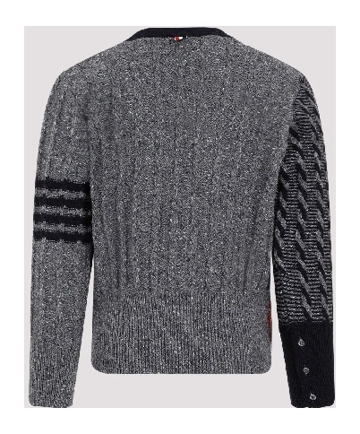 Thom Browne 4-bar Stripe Detailed Cardigan