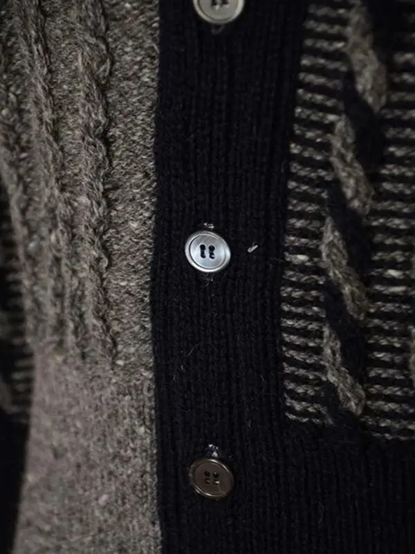 Thom Browne 4-bar Stripe Detailed Cardigan