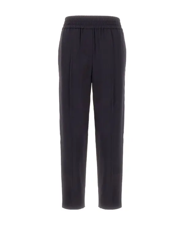 Brunello Cucinelli Elastic Waist Pants - Black