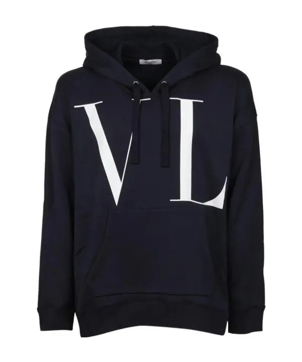 Valentino Garavani Logo Print Hooded Sweatshirt
