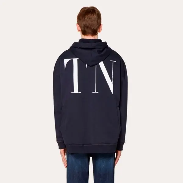 Valentino Garavani Logo Print Hooded Sweatshirt