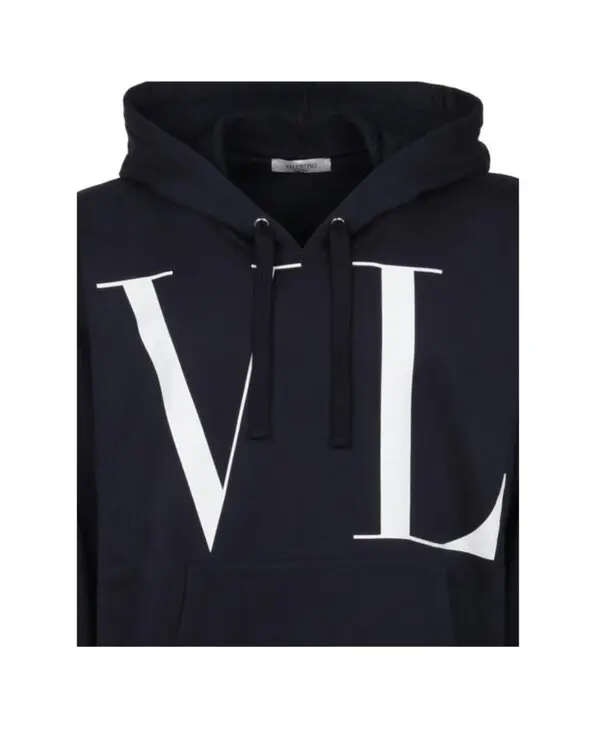 Valentino Garavani Logo Print Hooded Sweatshirt