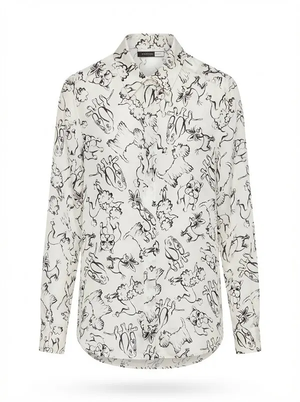 Max Mara Printed Long-sleeve Shirt
