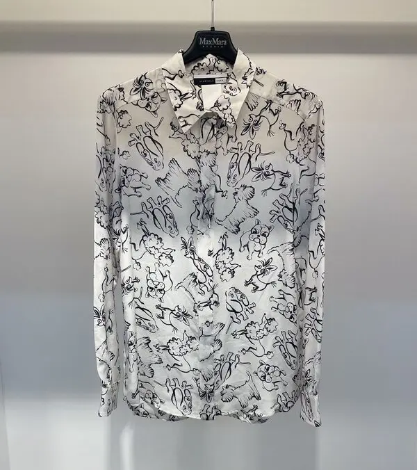 Max Mara Printed Long-sleeve Shirt