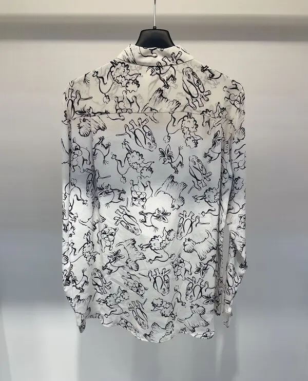 Max Mara Printed Long-sleeve Shirt