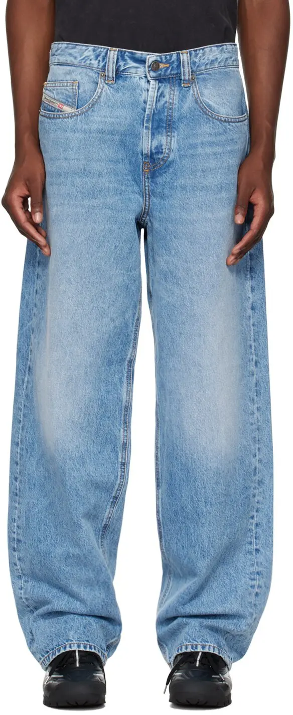 DIESEL® 2001 D-macro Straight-leg Jeans - Light Blue