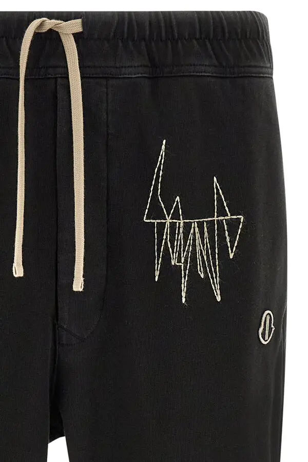 Moncler Embroidered Skinny Track Pants
