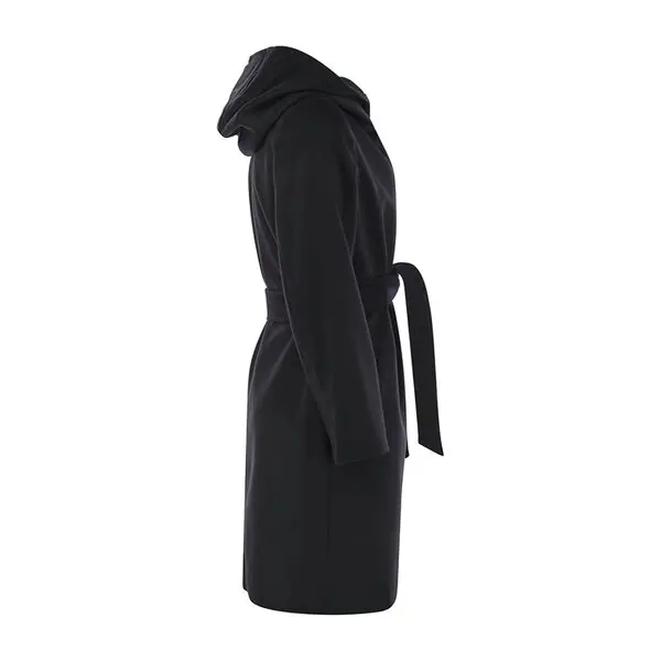 Max Mara Newmang Belted Hooded Coat - Black