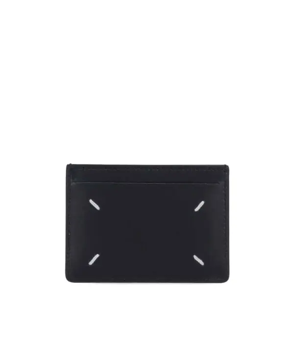 MAISON MARGIELA Four-stitch Detailed Card Holder - Black