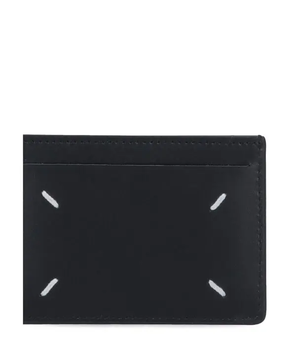 MAISON MARGIELA Four-stitch Detailed Card Holder - Black