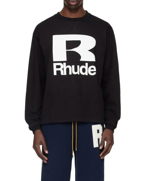 Rhude Logo Long-sleeved T-shirt