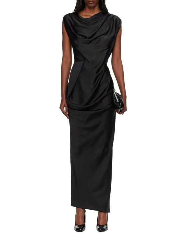 VIVIENNE WESTWOOD Sleeveless Draped Maxi Dress