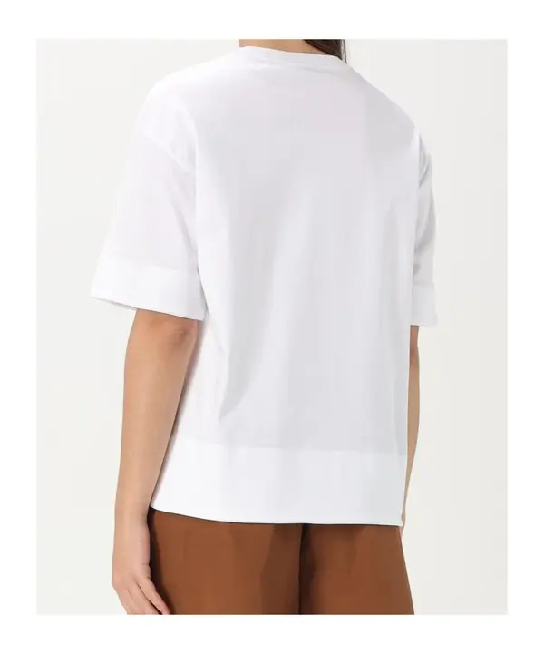 Max Mara Estella Crewneck Short-sleeved T-shirt - White
