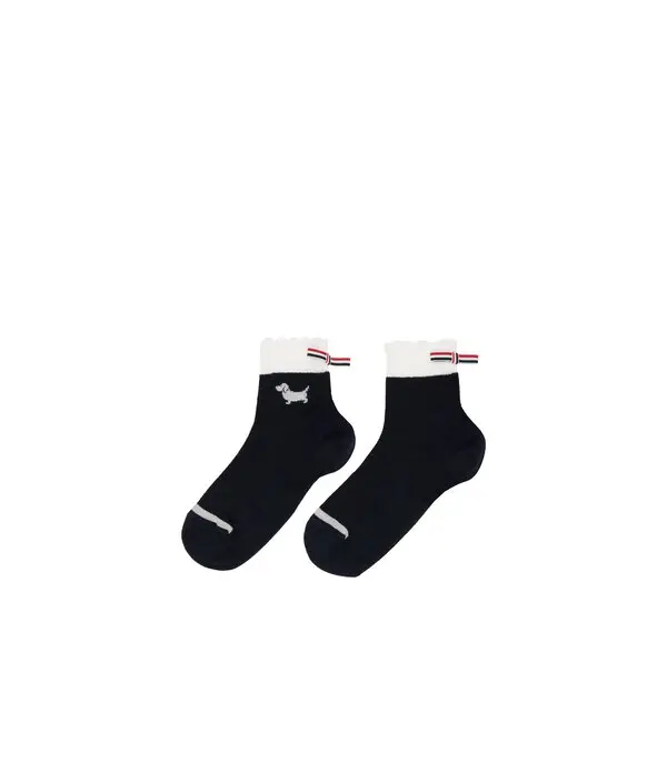 Thom Browne Hector Intarsia Crew Socks - Black